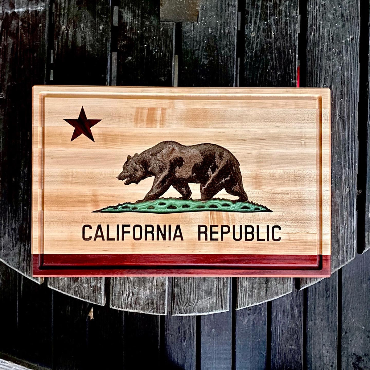 California Flag Block – Grizzly Grade