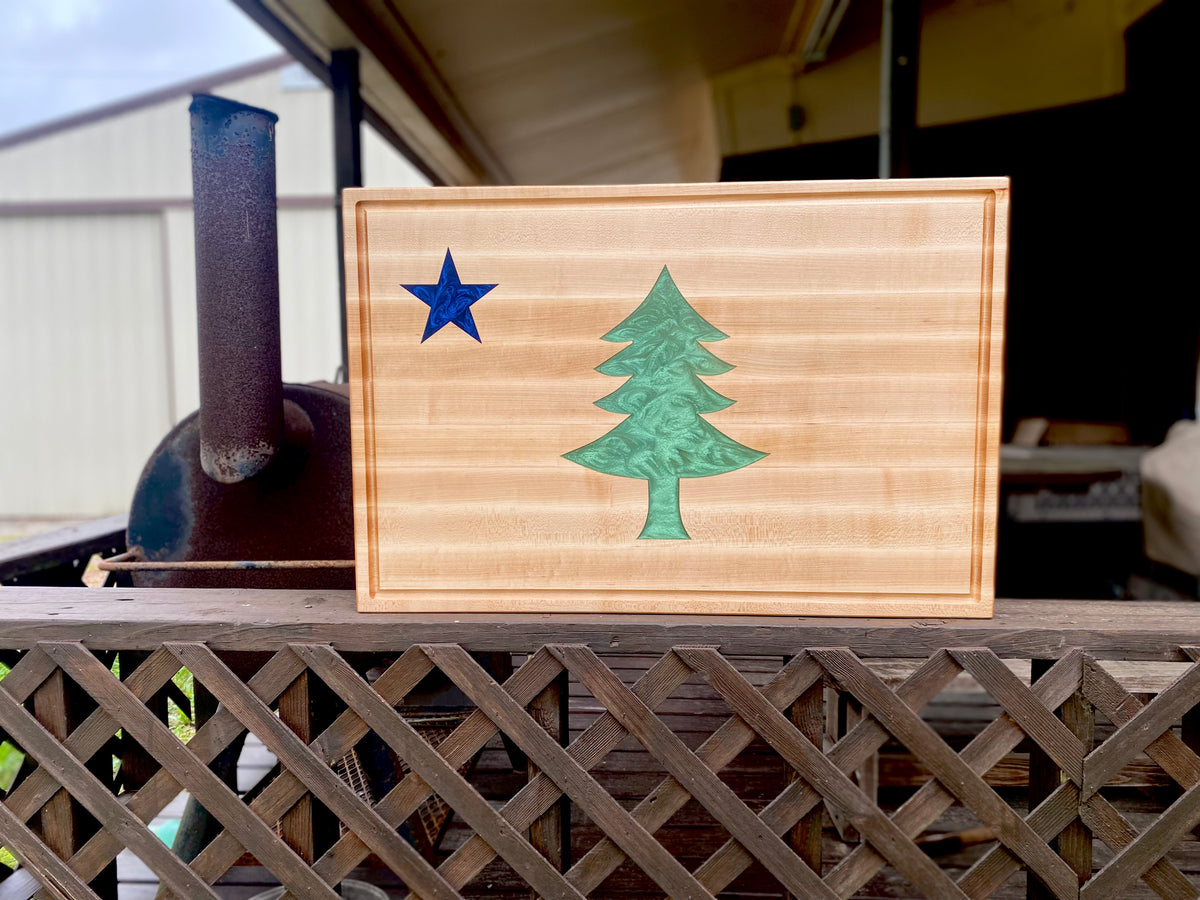 1901 Maine State Flag Block – Grizzly Grade